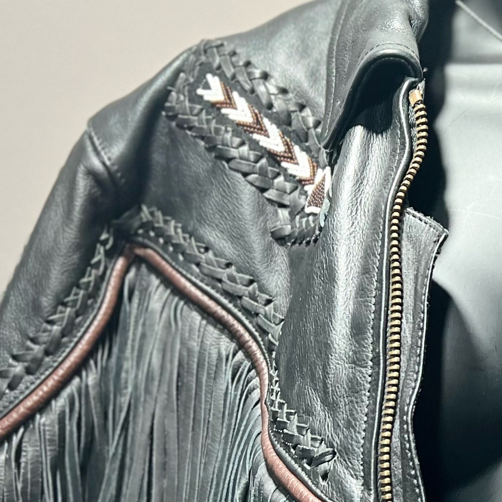 Women’s Unik Real Leather Jacket - Gem